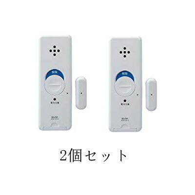 【楽天市場】ASA-M12-2P(PW)薄型スリムアラーム 開放検知 2個セットELPA朝日電器セキュリティ用品：照明ライト専門タカラshopあかり館