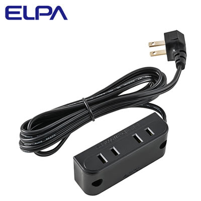 【楽天市場】FO-22(BK)家具用コンセント 2個口 黒 コード長：2m 定格：AC125V 12A 合計1500WまでELPA 朝日電器 電設資材 配線機器：タカラShop 楽天市場店