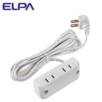 【楽天市場】FO-22(W)家具用コンセント 2個口 白 コード長：2m 定格：AC125V 12A 合計1500WまでELPA 朝日電器 電設資材 配線機器：タカラShop 楽天市場店