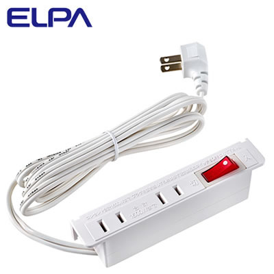 【楽天市場】FO-22S(W)家具用スイッチ付コンセント 2個口 白 コード長：2m 定格：AC125V 12A 合計1500WまでELPA 朝日電器 電設資材 配線機器：タカラShop 楽天市場店