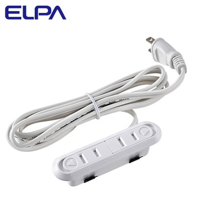 【楽天市場】FO-R22T(W)家具用埋め込みコンセント 2個口 白 コード長：2m 定格：AC125V 12A 合計1500WまでELPA 朝日電器 電設資材 配線機器：タカラShop 楽天市場店