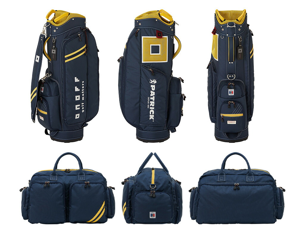 【楽天市場】【送料無料・ネームプレート刻印無料さらにプレゼント付】★オノフ*パトリックONOFF*PATRICK グローブライド キャディバッグ ＆ボストンバッグセット PB0121 ...