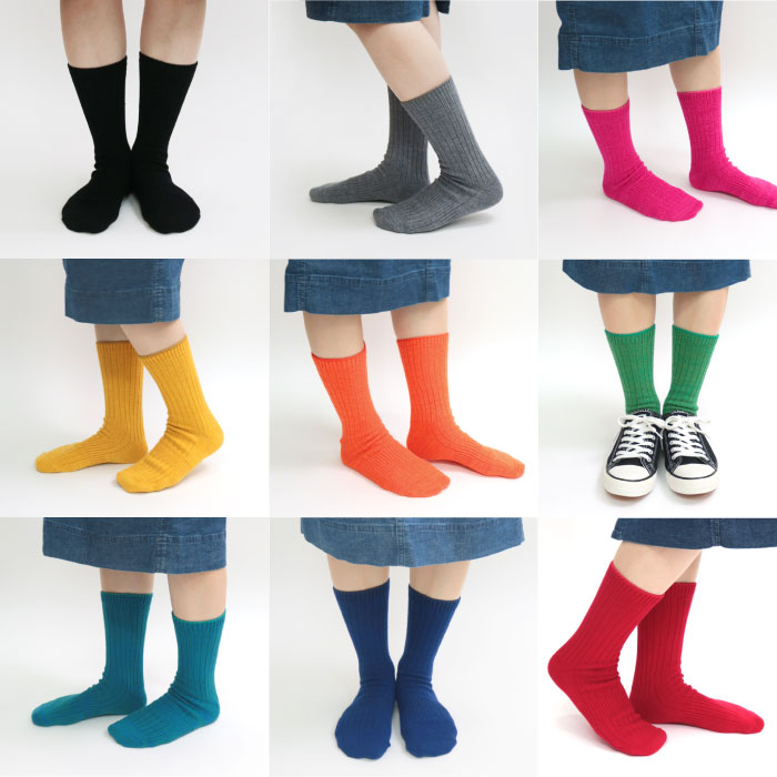 【楽天市場】【最強配送店】TAWARA（たわら） メリノウールミックスリブ クルーソックス クルー丈 1P ウール あたたかい 子供 こども ...