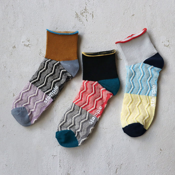 【楽天市場】stample スタンプル ウェーブライン アンクルソックス 3足組 靴下 キッズ 男の子 履きやすい おしゃれ かわいい 滑り止め くつ下 すべり止め キッズ 子供用 こども ...