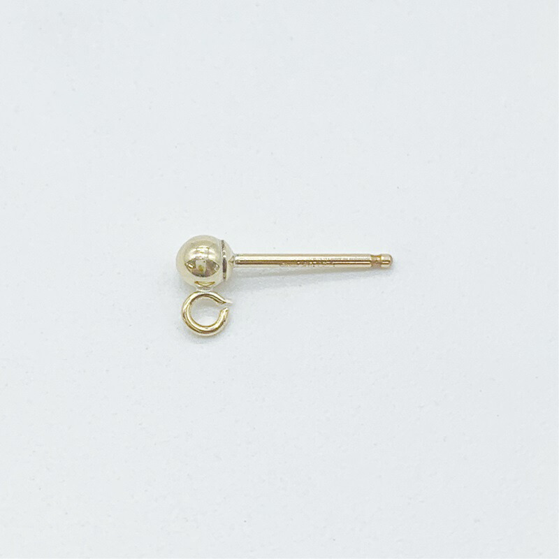 【楽天市場】K14 ゴールドフィルド ピアス ポスト カン付き 3mm玉 4006230RC 1ペア：作ろ！クラフト