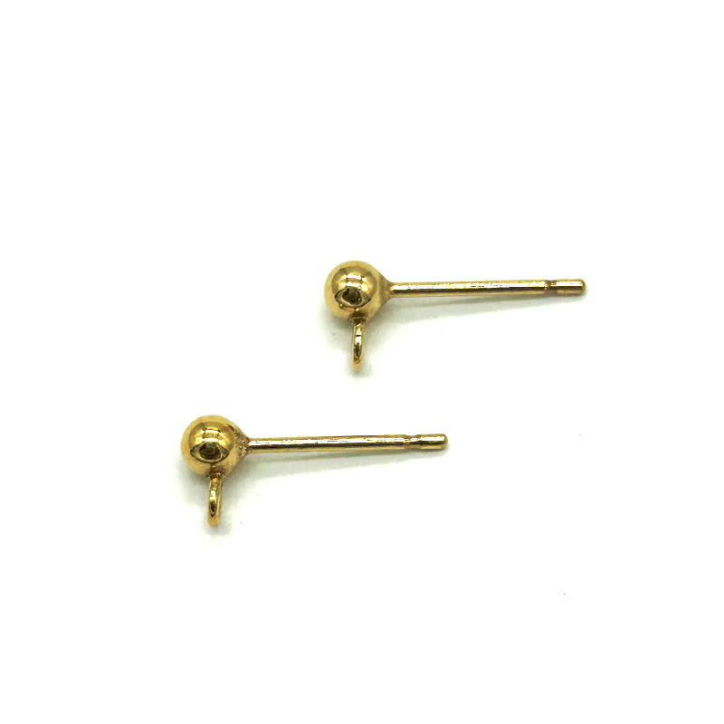 【楽天市場】K14 ゴールドフィルド ピアス カン付き 4006230PRC 3mm 1ペア ポストピアス ピアス デザインピアス：作ろ！ドットコム