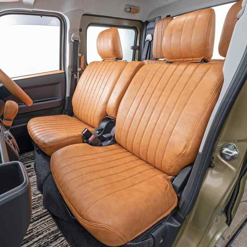 【楽天市場】grace(グレイス)クラシックシートカバー デリカミニ専用(MD070-A R05/05～)カラー:キャメル 2列分(1台分) CLA-MD070ACA：TsuNaGu2017