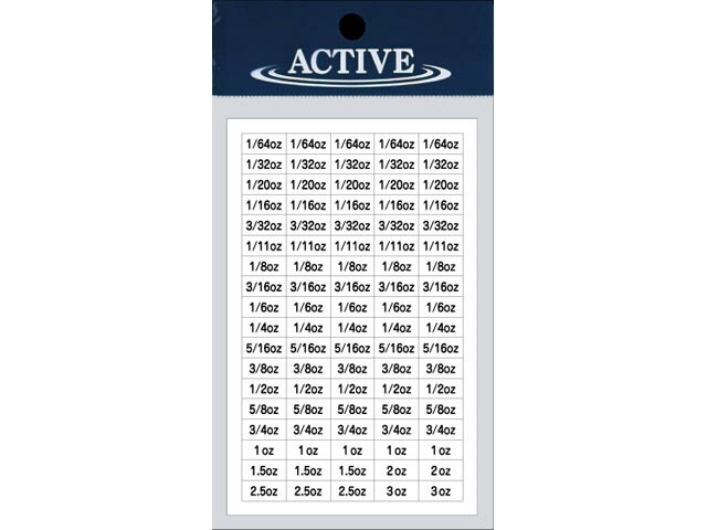 【楽天市場】アクティブ／ACTIVE オンスシール （2枚入り ルアー用便利アイテム）：つり具TEN楽天市場店