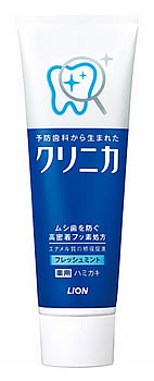 【楽天市場】ライオン クリニカ ハミガキ フレッシュミント タテ型 (130g)：ツルハドラッグ