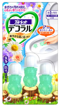 【楽天市場】小林製薬 ブルーレット デコラル 爽やかな森と花の香り (7.5g×3本) トイレ用 芳香剤：ツルハドラッグ