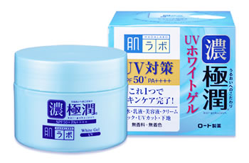【楽天市場】ロート製薬 肌ラボ ハダラボ 極潤 ゴクジュン UV ホワイトゲル SPF50+ PA++++ (90g) オールインワンジェル ...