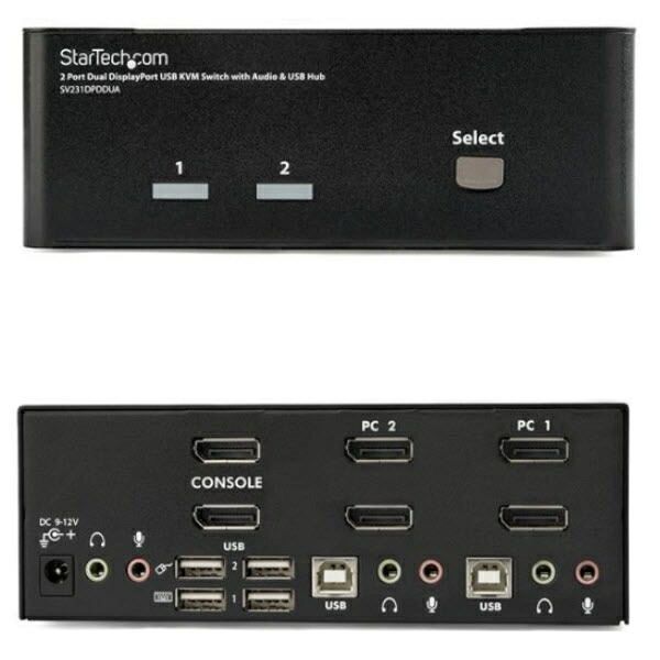 【楽天市場】StarTech.com [SV231DPDDUA] 2ポート デュアルDisplayPort(ディスプレイポート)対応USB接続 ...