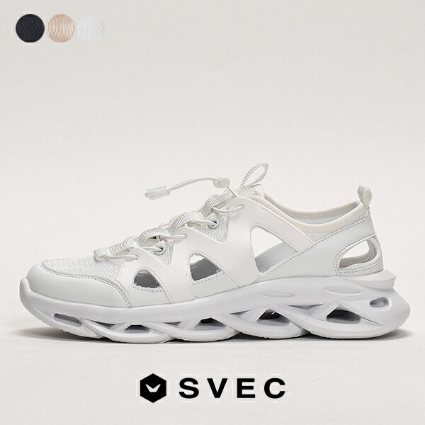 【楽天市場】スニーカーサンダル メンズ 厚底 スニーカー 黒 おしゃれ ブランド SVEC シュベック 靴紐 結ばない 厚底スニーカー グルカスニーカー 軽量 軽い 通気性 メッシュ 涼しい ...