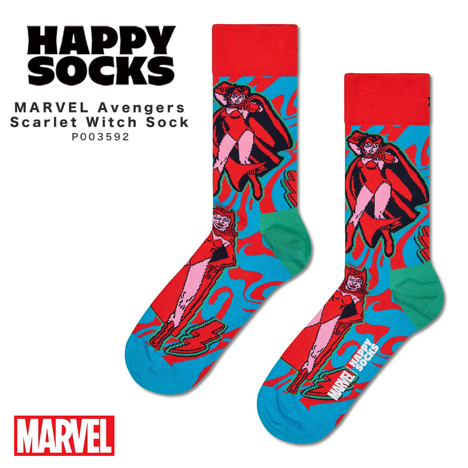 【楽天市場】happy socks ハッピーソックス ギフト MARVEL Avengers Scarlet Witch Sock マーベル アベンジャーズ スカーレット ウィッチ ...