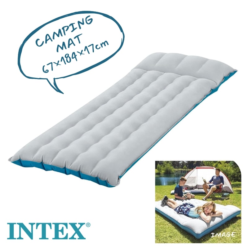 【楽天市場】INTEX インテックス エアーベッド キャンピングマット 67×184×17cm U-67997 キャンプ エアーマット 来客用 ...