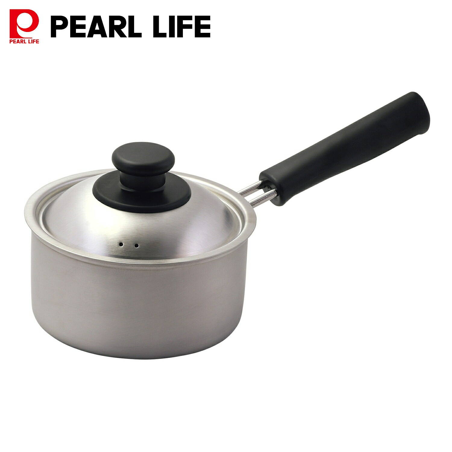 【楽天市場】パール金属 片手鍋 蓋付き 14cm 直火 IH対応 ステンレス製 日本製 銀河エンボス加工 フタ ふた HC-817 新生活：TTC楽天市場店