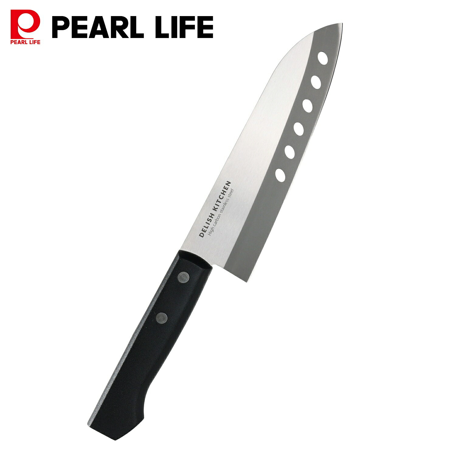 【楽天市場】パール金属 包丁 ナイフ 三徳包丁 穴明 165mm ステンレス製 DELISH KITCHEN F-2325：TTC楽天市場店