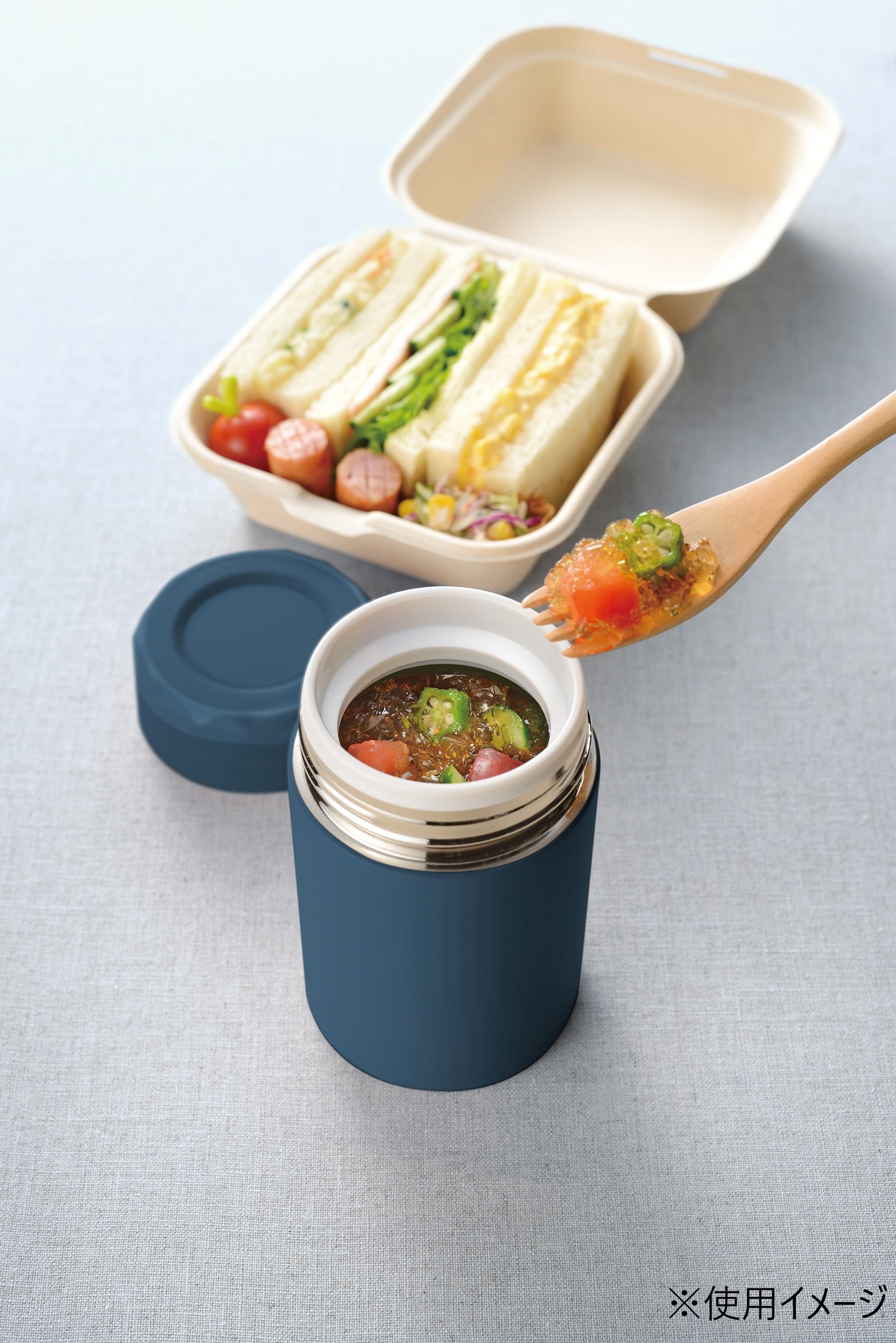 【楽天市場】【送料無料】フォルテック コンパクトスープジャー 300ml ブラックRH-1612：通販奉行