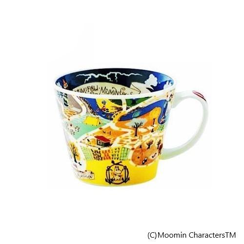 【楽天市場】【送料無料】MOOMIN(ムーミン) スープマグ マップ・MM322-36：通販奉行