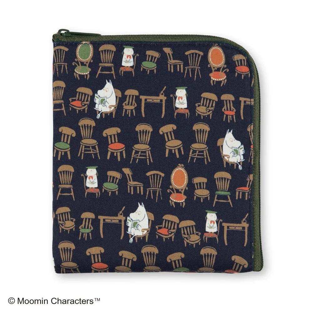 【楽天市場】【送料無料】ムーミン フラットミニポーチ イス ネイビー 05944：通販奉行