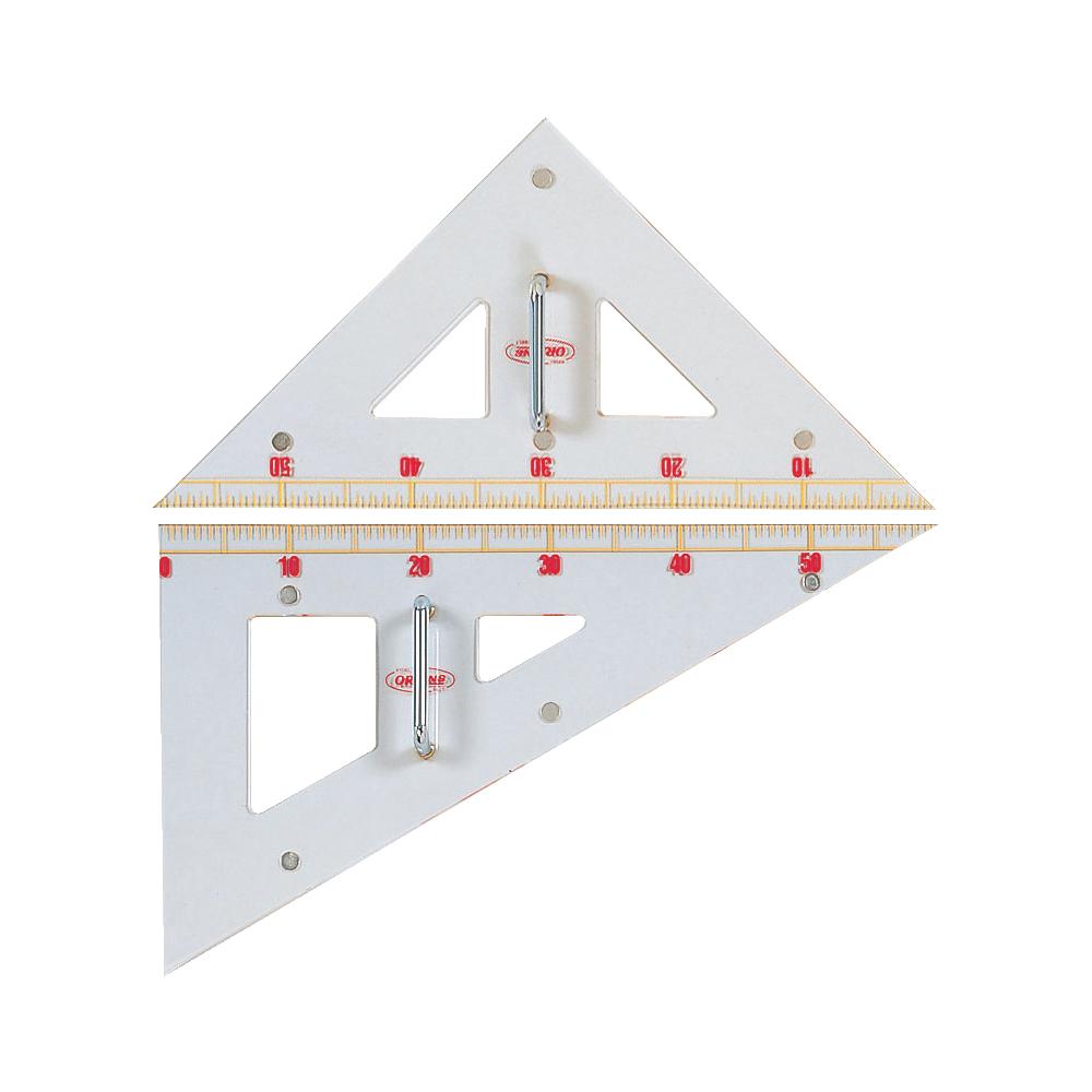 【楽天市場】【送料無料】 ORIONS メタクリル教師用三角定規 （ゼロスタート目盛） GN-120：通販奉行