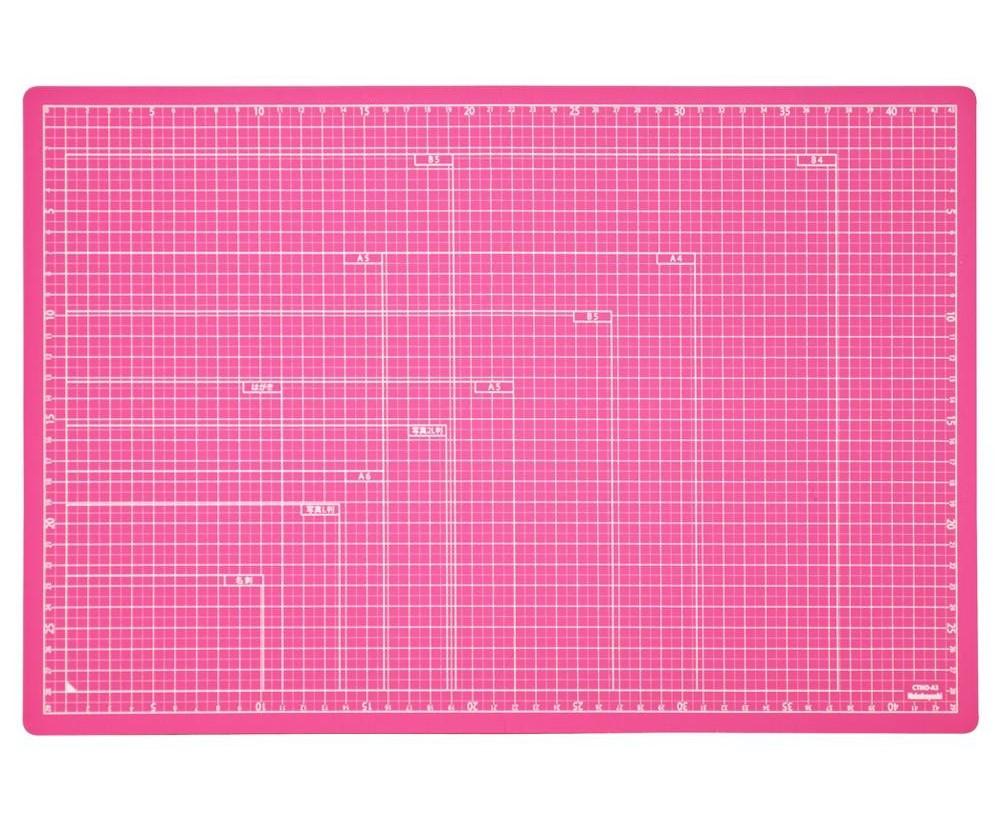 【楽天市場】【送料無料】ナカバヤシ 折りたたみカッティングマット A3サイズ ピンク CTMO-A3P：通販奉行