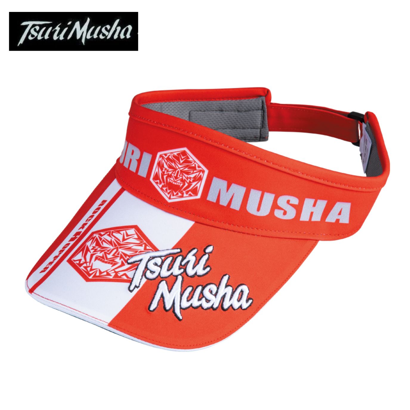 【楽天市場】釣武者 TMレッドバイザー/サンバイザー/キャップ CO23：turip（fishing・outdoor）