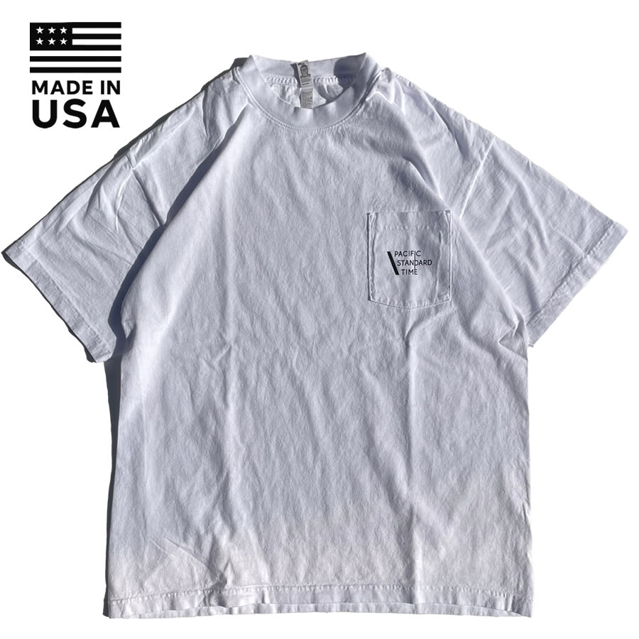 【楽天市場】PACIFIC STANDARD TIME / パシフィックスタンダードタイム / LOGO SS TEE - WHITE ...