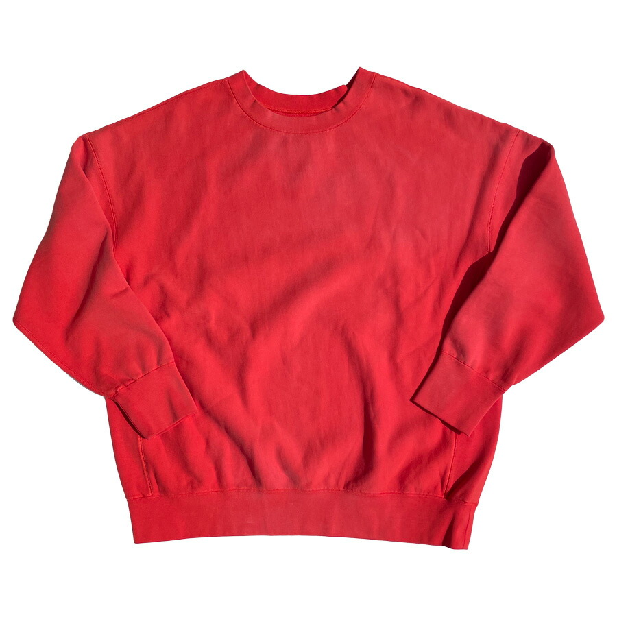 【楽天市場】WAX(ワックス) / スウェット クルーネック トレーナー / VINTAGE SWEAT SHIRTS - RED / WX ...