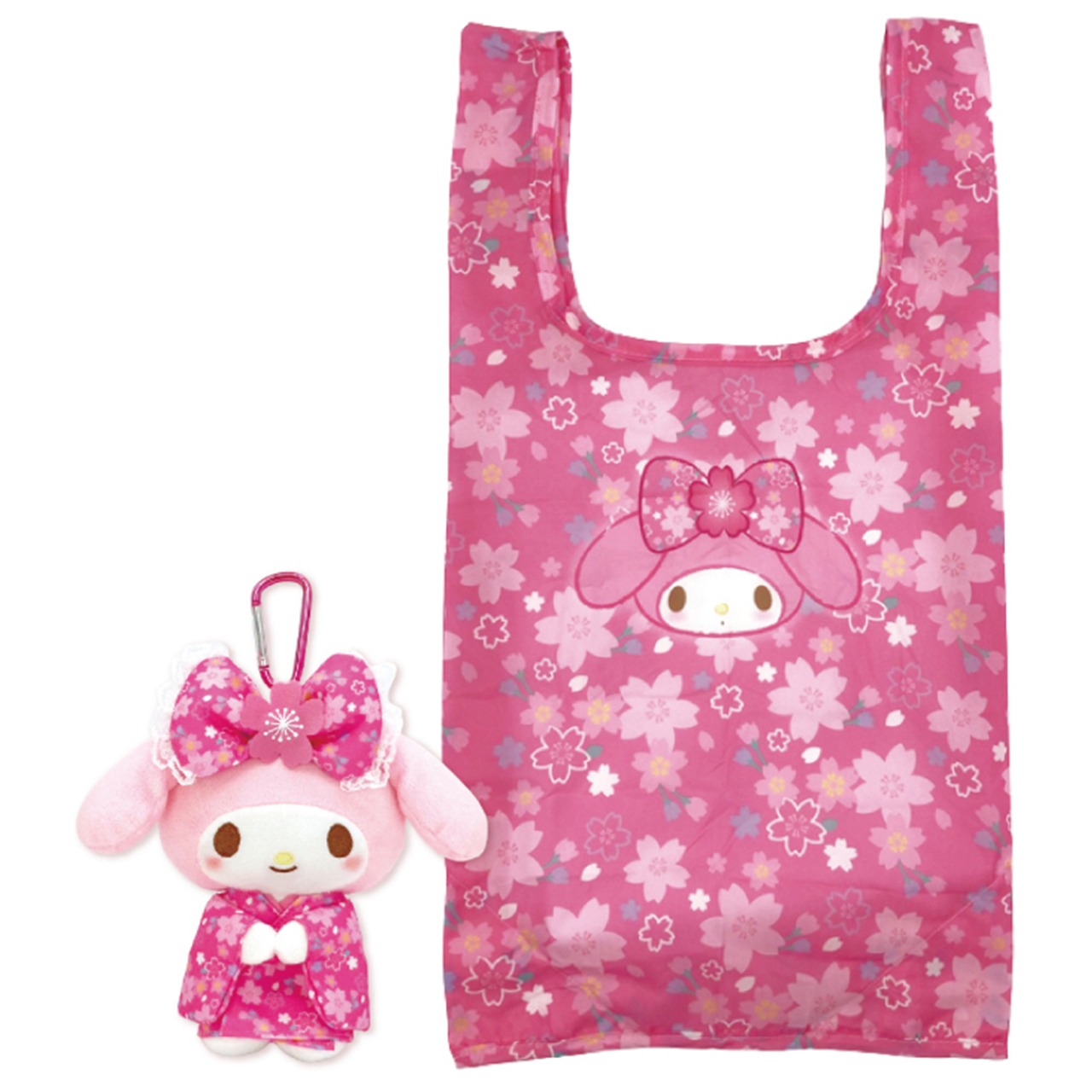 【楽天市場】ぬいぐるみエコバッグ 桜着物マイメロディ：誕プレ雑貨 Tvoos