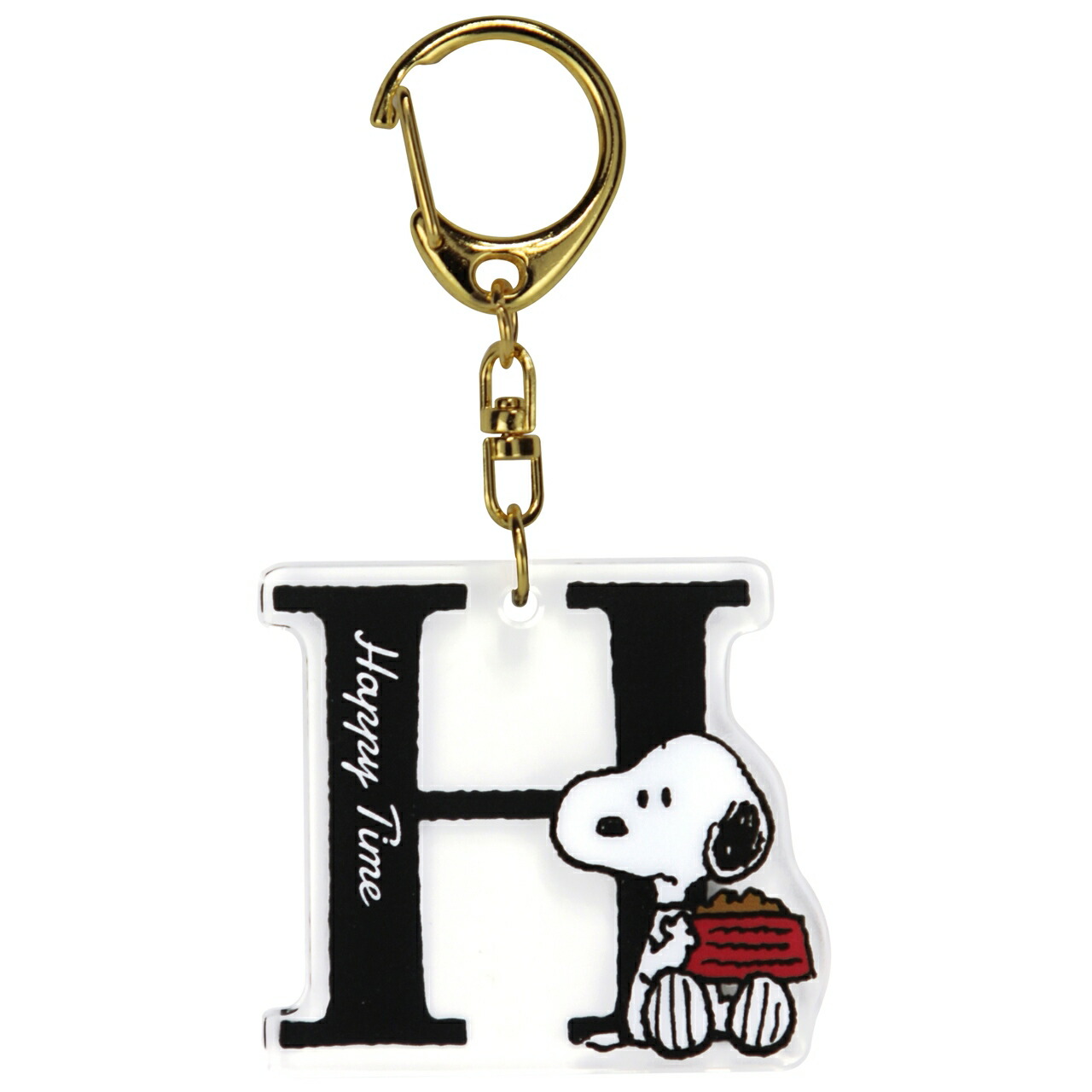 【楽天市場】スヌーピーイニシャルキーホルダー H：誕プレ雑貨 Tvoos