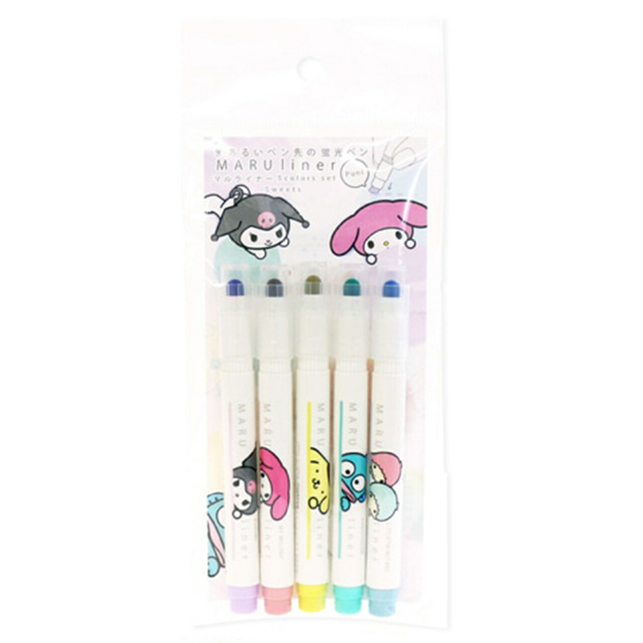【楽天市場】マルライナー5色セットサンリオキャラクターズ/スイーツ：誕プレ雑貨 Tvoos