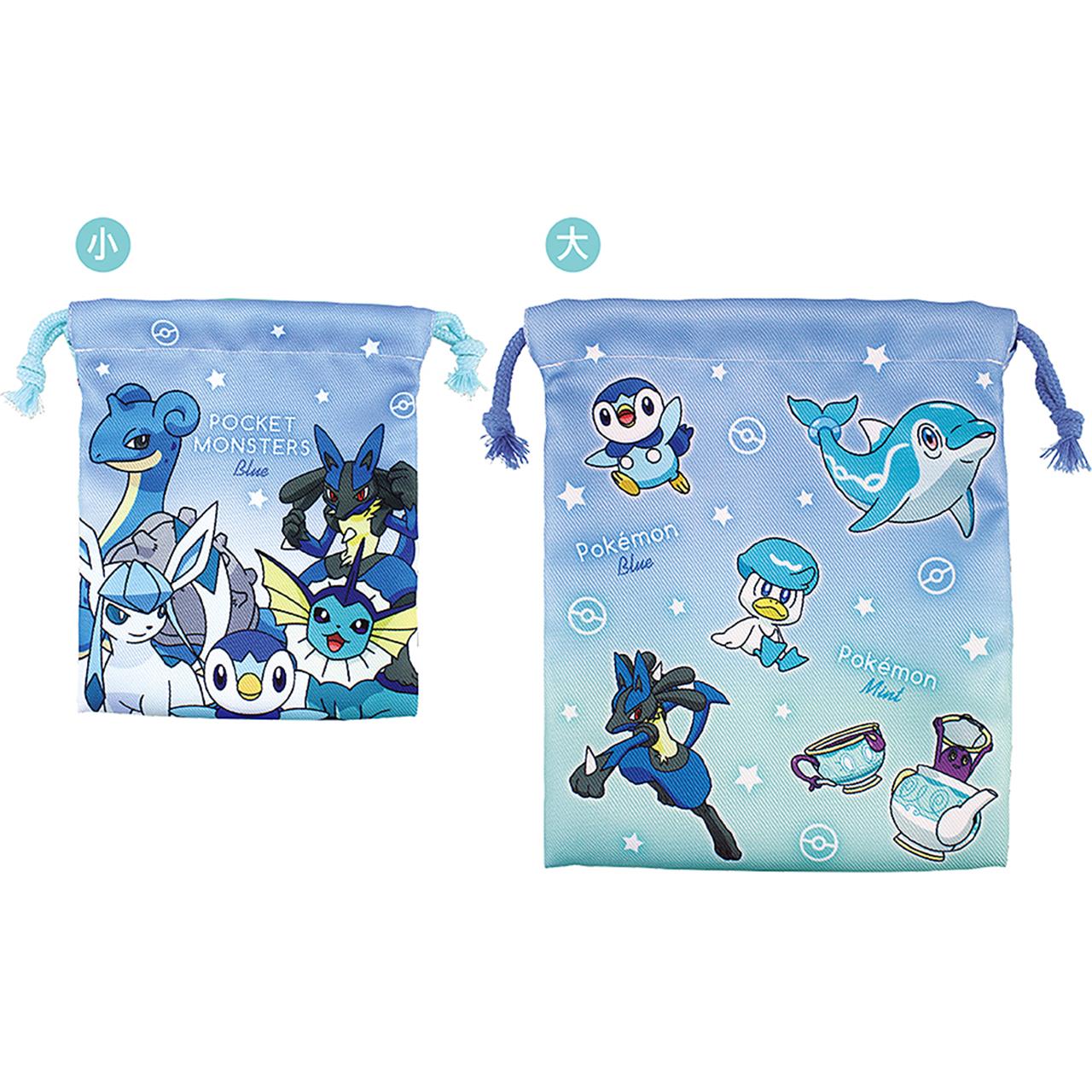 【楽天市場】ポケモン2P巾着セット グラデーション/ブルー&ミント：誕プレ雑貨 Tvoos