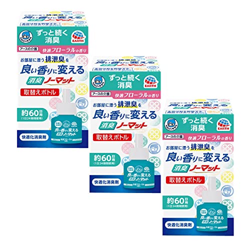 【楽天市場】【3個】アース製薬 ヘルパータスケ 良い香りに変える 消臭ノーマット 快適フローラルの香り 消臭剤 取替えボトル 45ml：ツィー ...