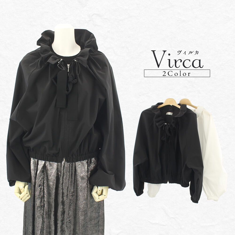 【楽天市場】【ポイント3倍】【楽天スーパーSALE連動】【クリアランスセール40％OFF】ヴィルカ Virca ジャケット レディース フリル ...