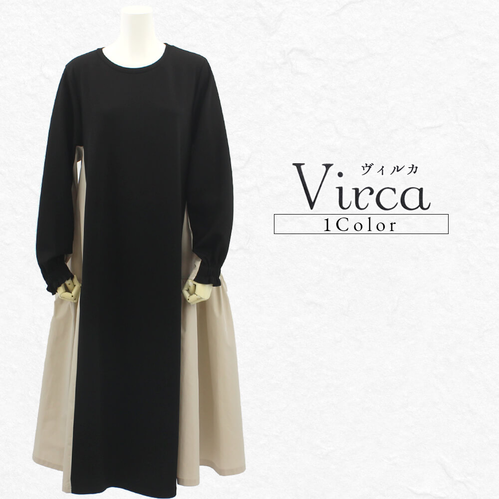 【楽天市場】【ポイント3倍】【セールアイテムがさらにお得】【クリアランスセール50％OFF】ヴィルカ Virca ワンピース レディース ...