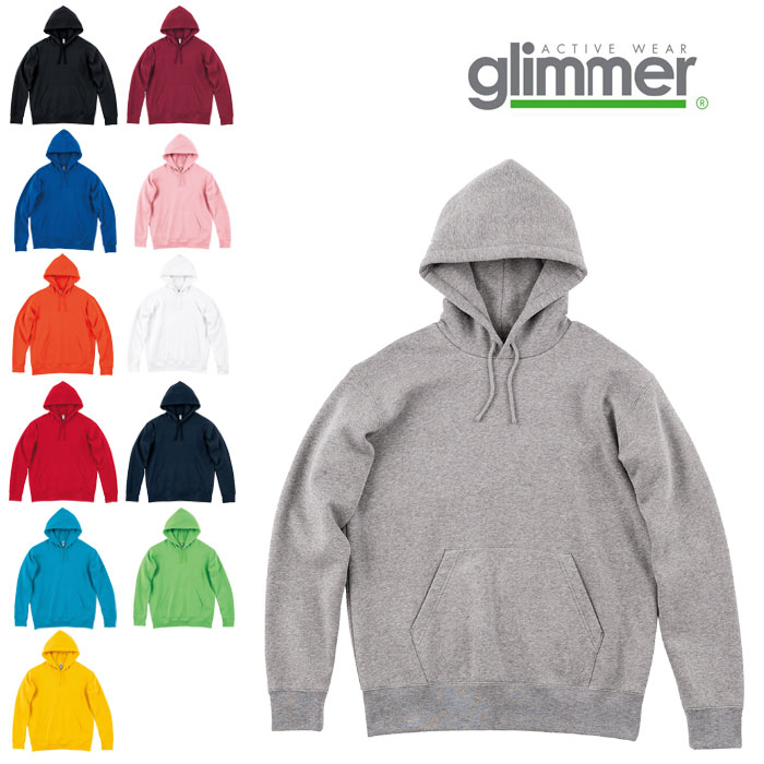 【楽天市場】glimmer 10.0オンス ドライ裏フリース パーカー スウェット パーカ プルオーバー 無地 メンズ レディース 00347 00347-AFH グリマー 10oz 10 ...
