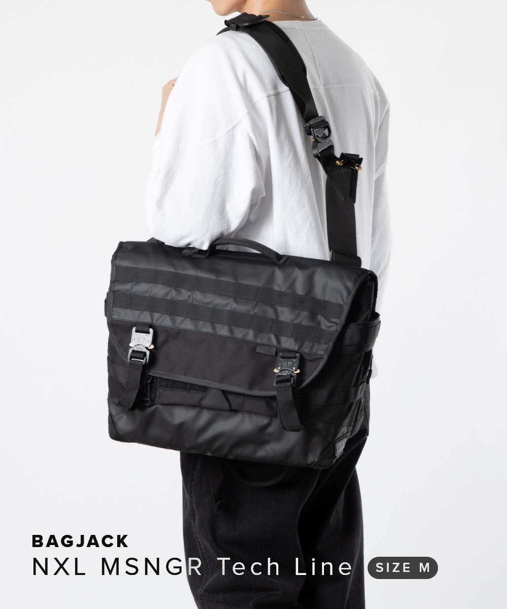 【楽天市場】バッグジャック bagjack NXL MSNGR Tech-line M ユニセックス バッグ ショルダーバッグ コーデュラ ...