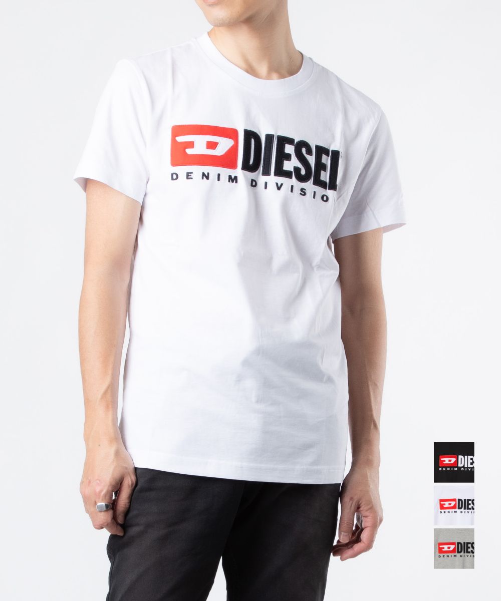 【楽天市場】ディーゼル DIESEL A03766 0AAXJ Tシャツ メンズ トップス 半袖 クルーネック ロゴT カットソー シャツ ...
