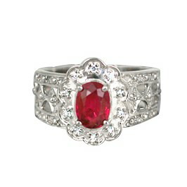 【楽天市場】ルビー リング 1.0ct SV925：ubazakura