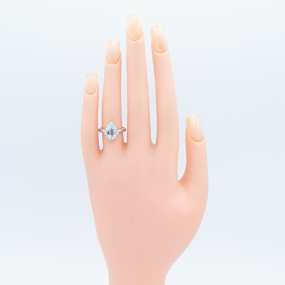 【楽天市場】アクアマリン リング 1.0ct Pt900：ubazakura