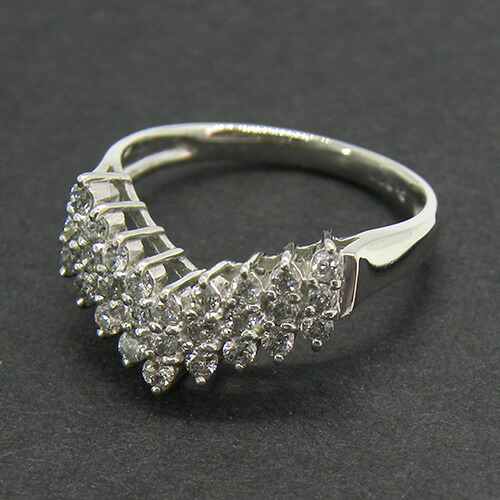 【楽天市場】ダイヤモンド Vライン リング D0.5ct プラチナ PT900 11号 指輪 V字 ジュエリー 【中古】：ウブロ 《質》