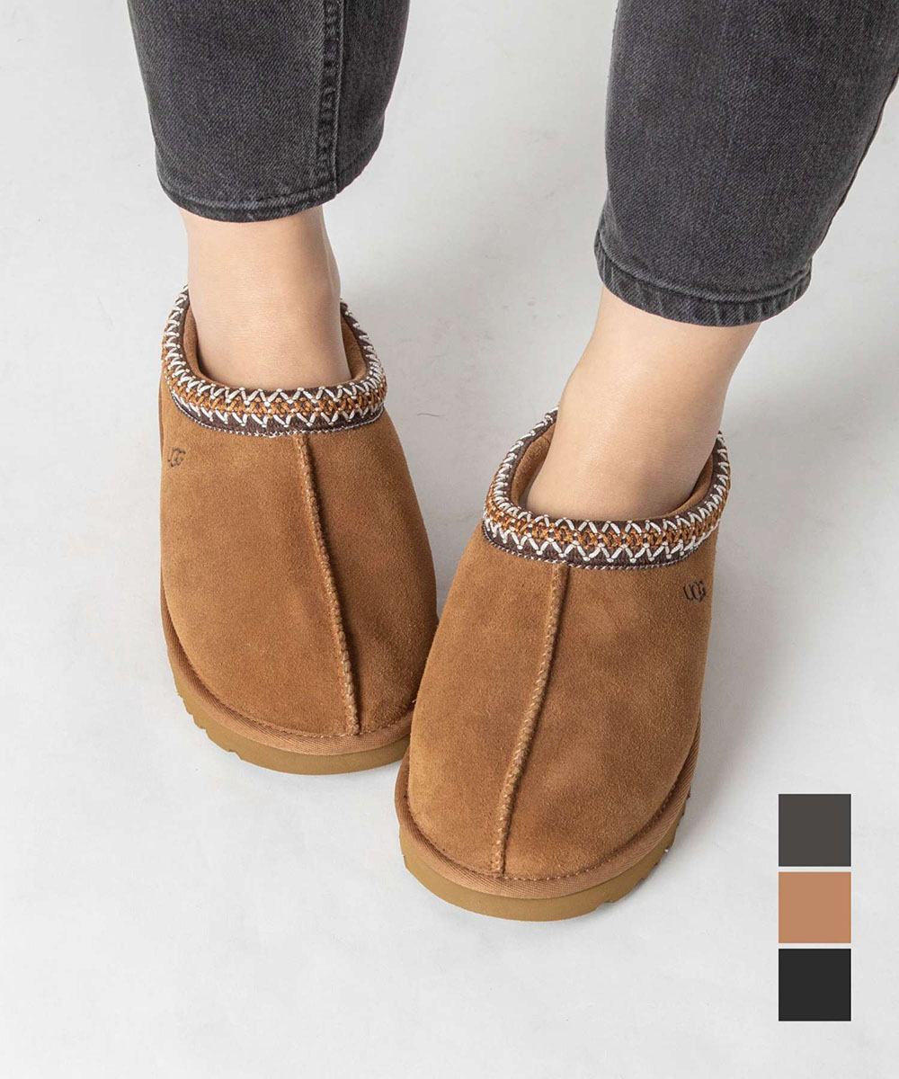 【楽天市場】アグ UGG 5955 スリッポン TASMAN レディース シューズ タスマン ボア レザー シープスキン ルームシューズ 履き ...