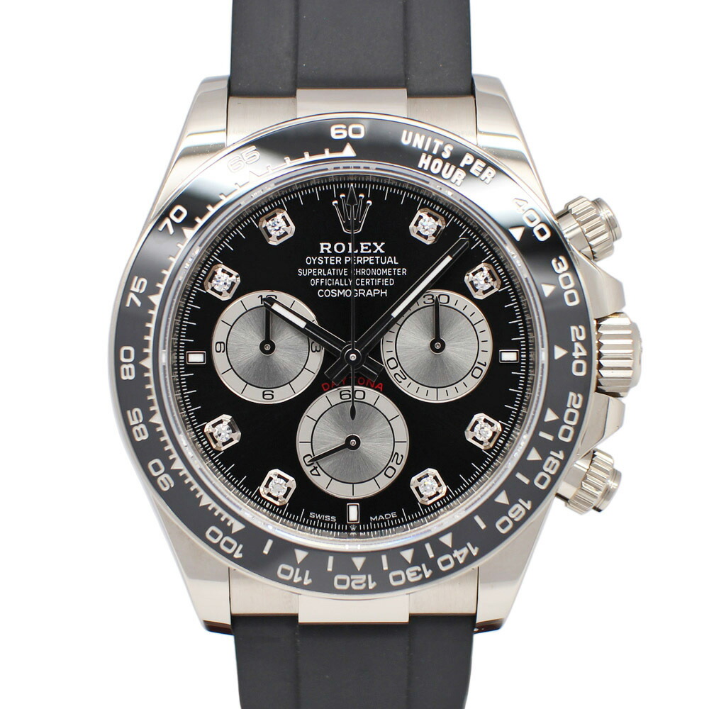 【楽天市場】【名古屋】【ROLEX】ロレックス デイトナ 126519LNG ランダム ブライトブラック スチール ダイヤ WG ラバー 自動 ...