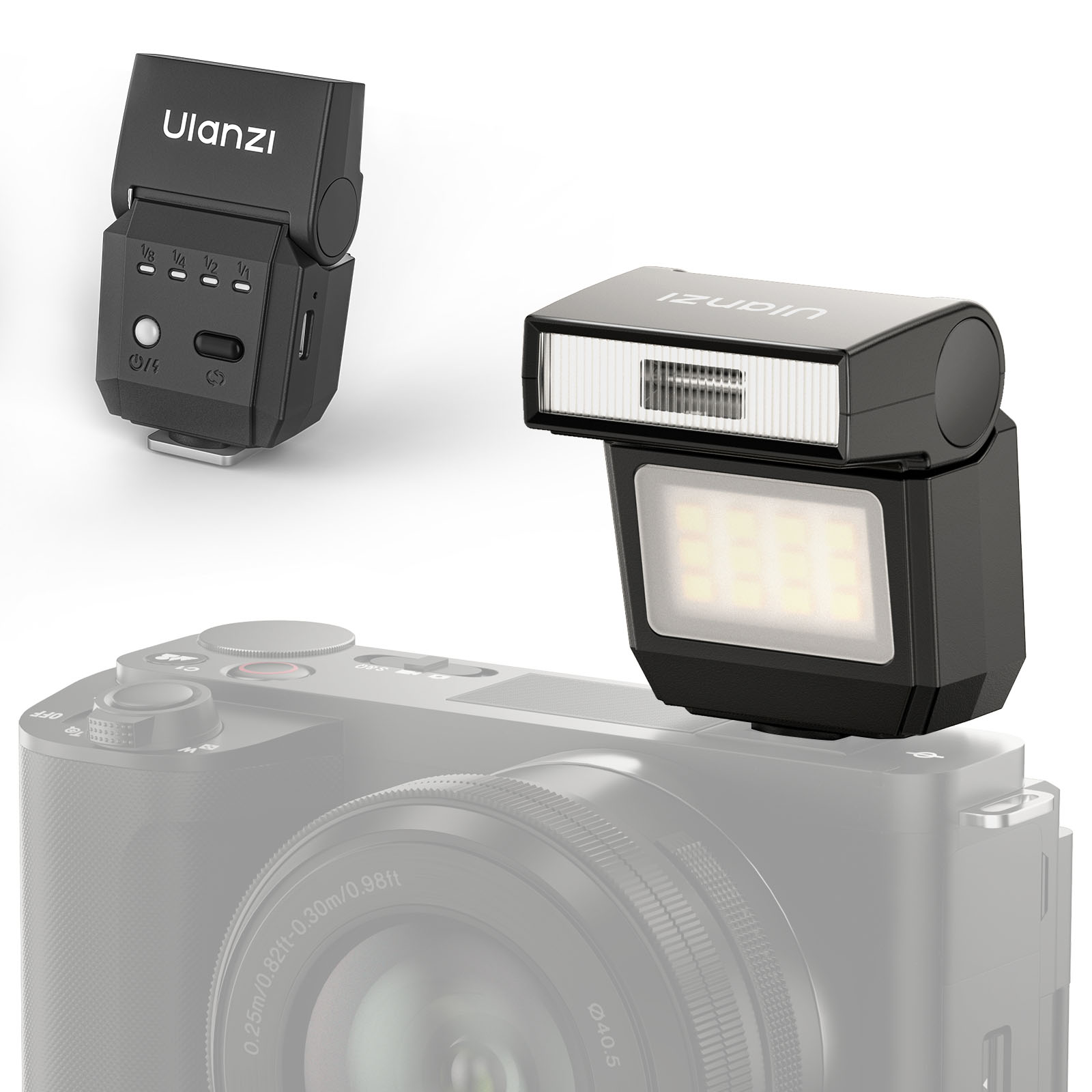 【楽天市場】【限定20%ポイント】Ulanzi SL03 ミニカメラフラッシュ ミニフラッシュスピードライト マニュアル 90°調整可能 6500K 色温度 4 段階のパワーレベル 5600K ...