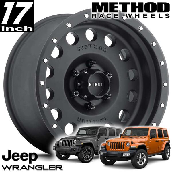 【楽天市場】METHOD RACE WHEELS（メソッドレース）307 HOLE マットブラック 17インチアルミホイール JKラングラー ...