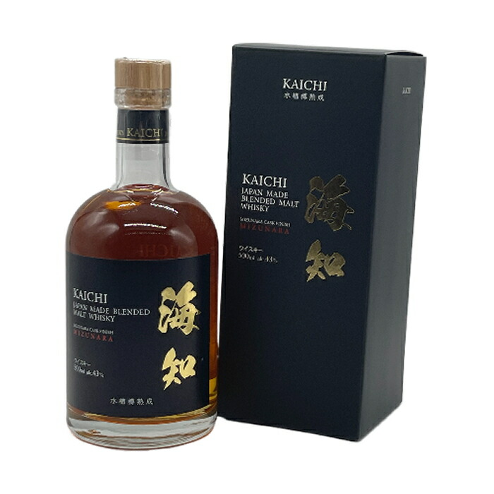 【楽天市場】海知 KAICHI ミズナラ 水楢樽熟成 ジャパニーズブレンデッドウイスキー 500ml 箱付：うまいる