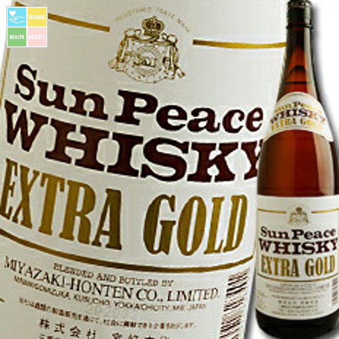 【楽天市場】宮崎本店 サンピースウィスキーエキストラゴールド37度1.8L×1ケース（全6本） 送料無料：うまいもん屋 美美健康サルーテ