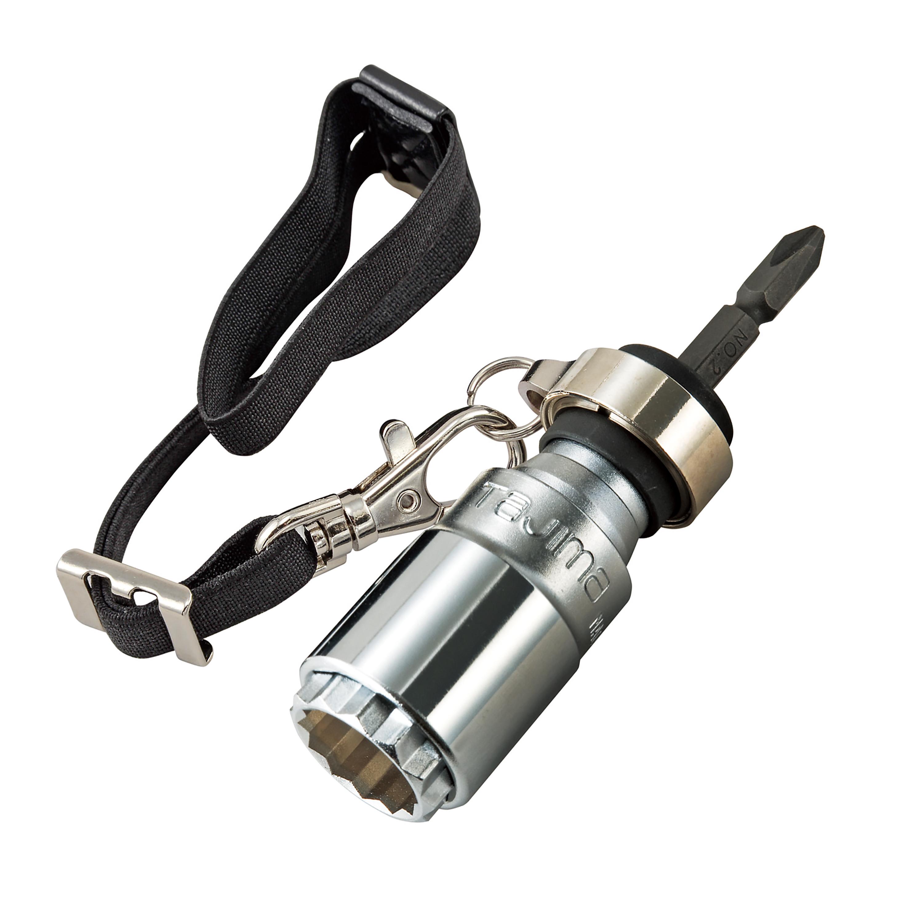 【楽天市場】【タジマ】ダブルソケット 17X21 落下防止バンド付き BS-1721RB-12K【インパクト用ソケット】【寅壱・関東鳶職人向け ...