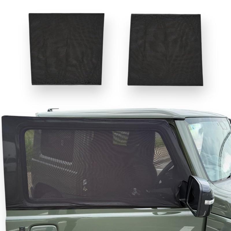 【楽天市場】HapiChil 新型スズキ ジムニー 車用網戸 JB64 ウインドーネット 防虫ネット 車カーテン アクセサリー 2個入り（シエラ非対応）：海の風ストア
